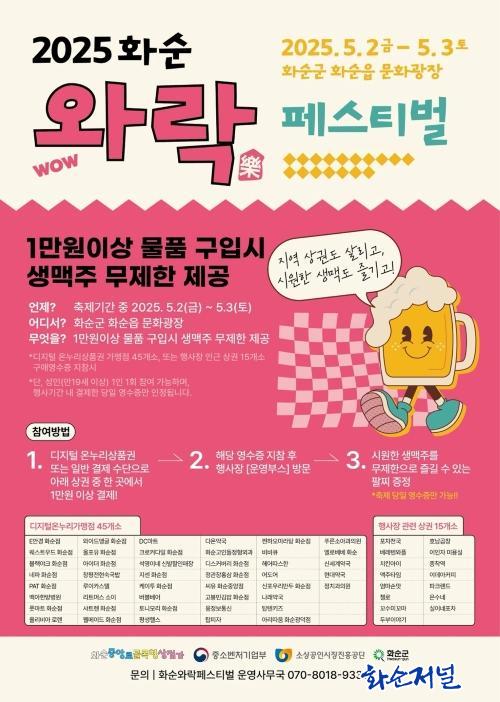 화순중앙로골목형상점가, 2025 화순 와락 페스티벌 개최